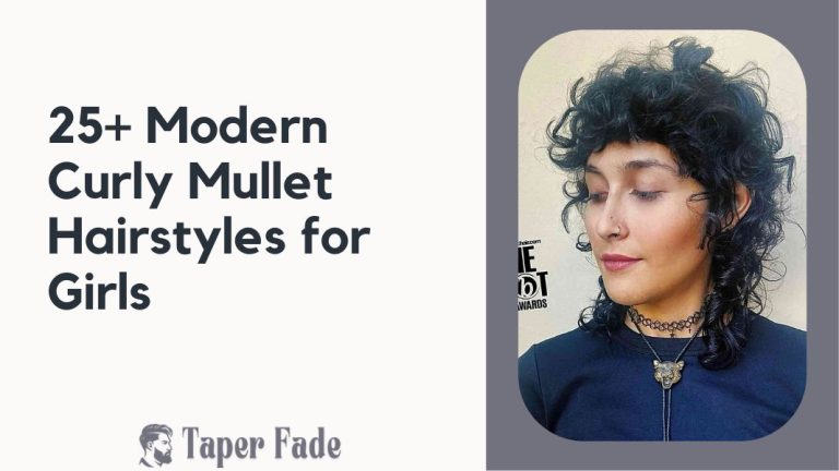 25+ Modern Curly Mullet Hairstyles for Girls in 2025 - Taper Fade