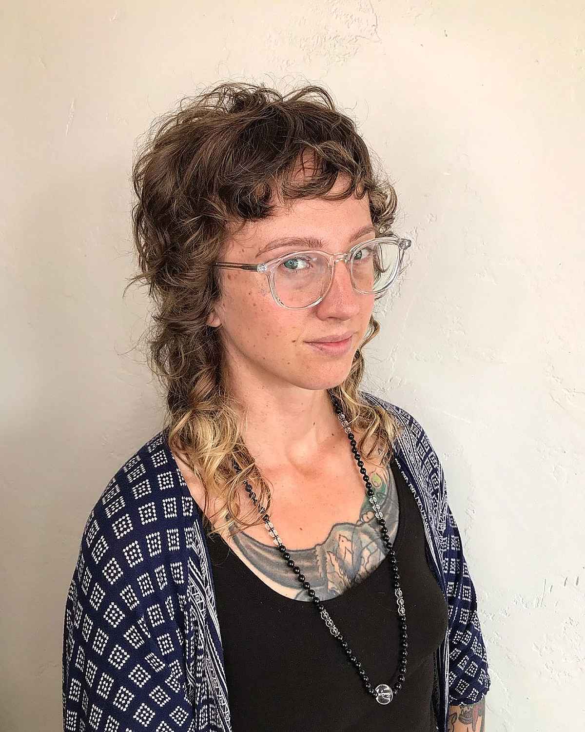 25+ Modern Curly Mullet Hairstyles for Girls in 2025 - Taper Fade