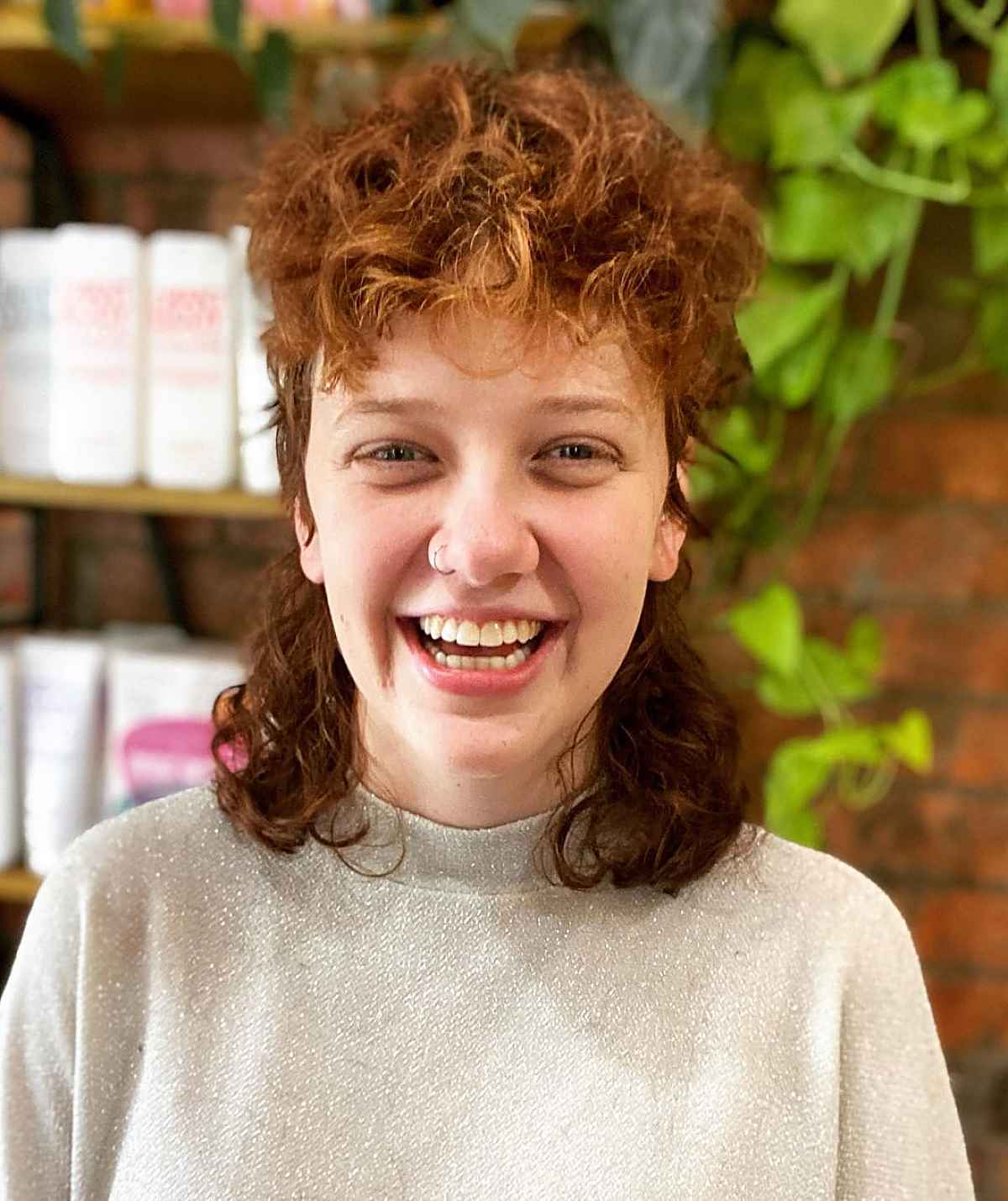 25+ Modern Curly Mullet Hairstyles for Girls in 2025 - Taper Fade