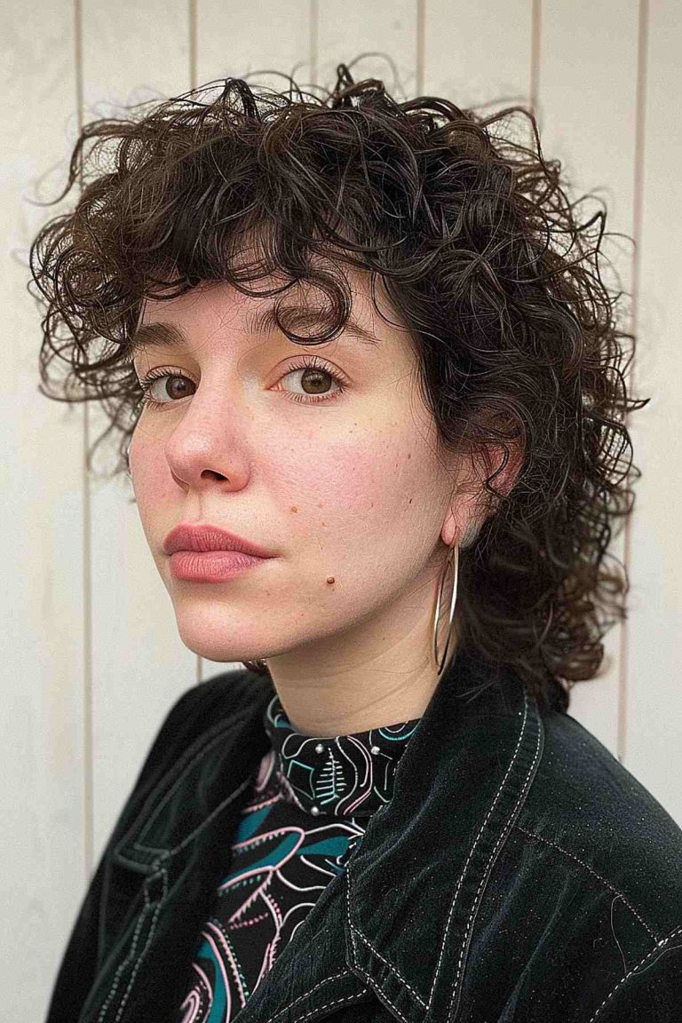 25+ Modern Curly Mullet Hairstyles for Girls in 2025 - Taper Fade