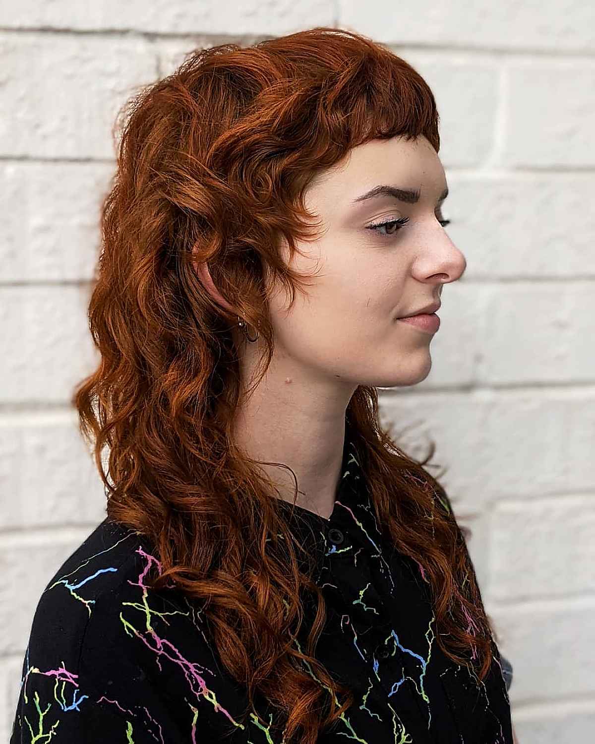 25+ Modern Curly Mullet Hairstyles for Girls in 2025 - Taper Fade